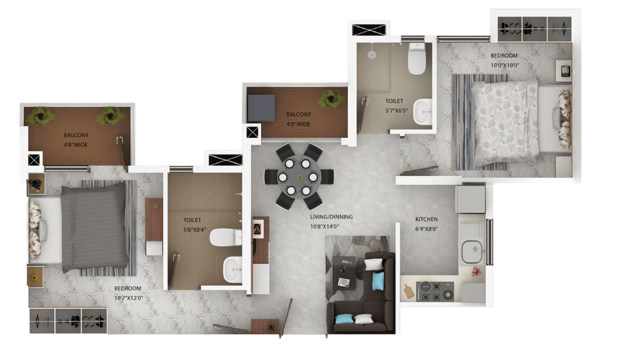 Luxury Ganga-facing Flats in Kolkata-Orchard Amritaya